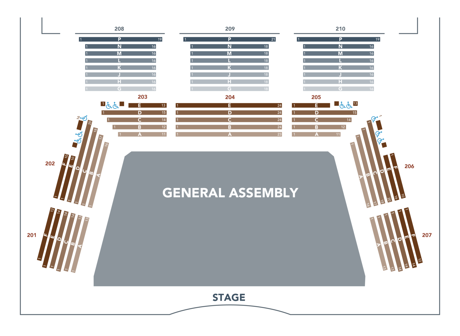 Seating Chart - The Factory