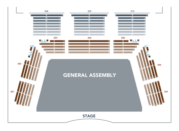 Seating Chart - The Factory